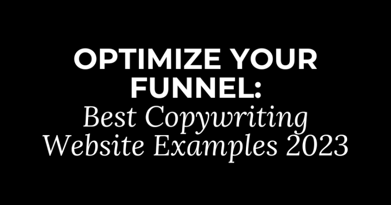 Optimize Your Funnel: Best Copywriting Website Examples 2024
